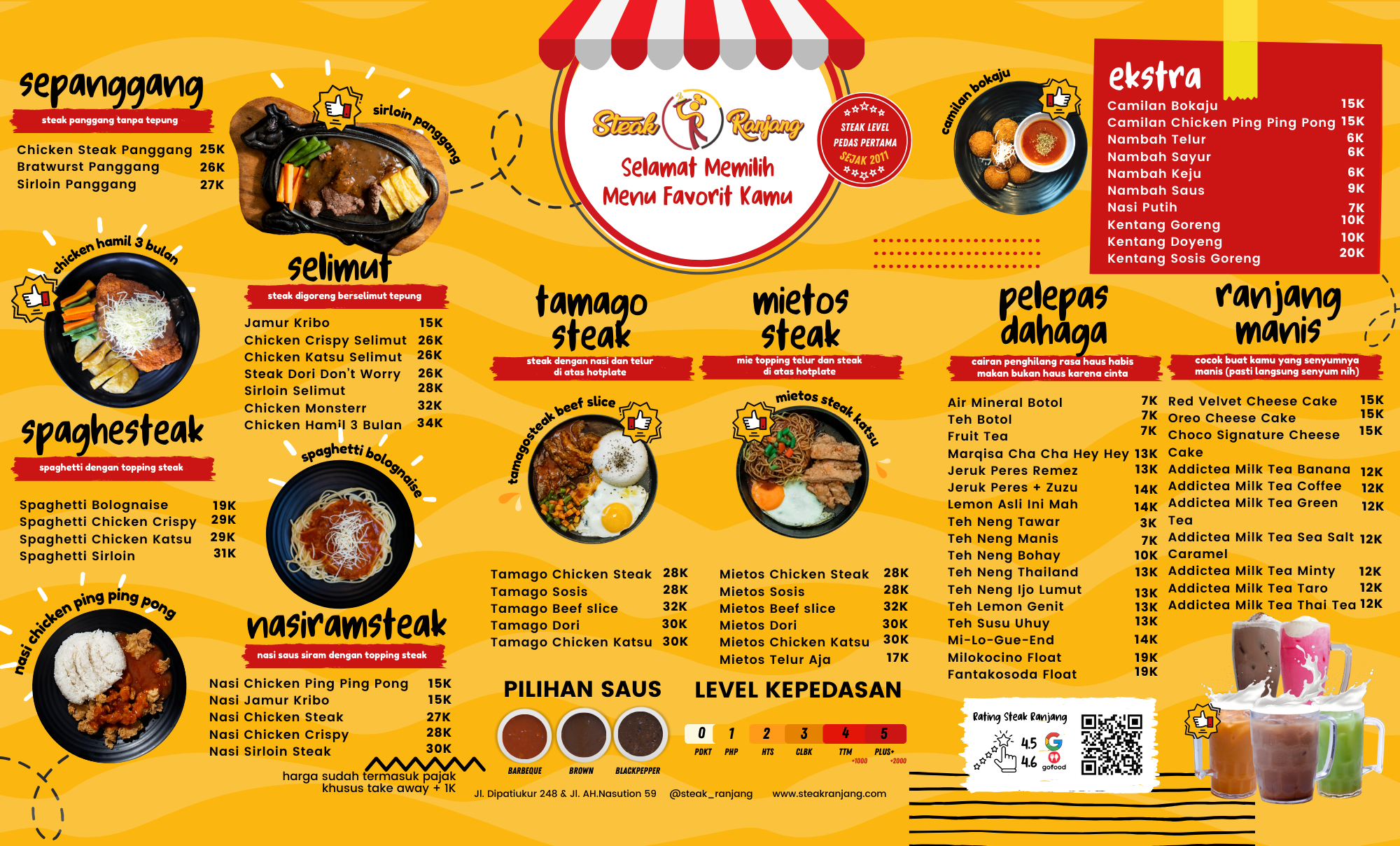 menu sr – Steak Ranjang