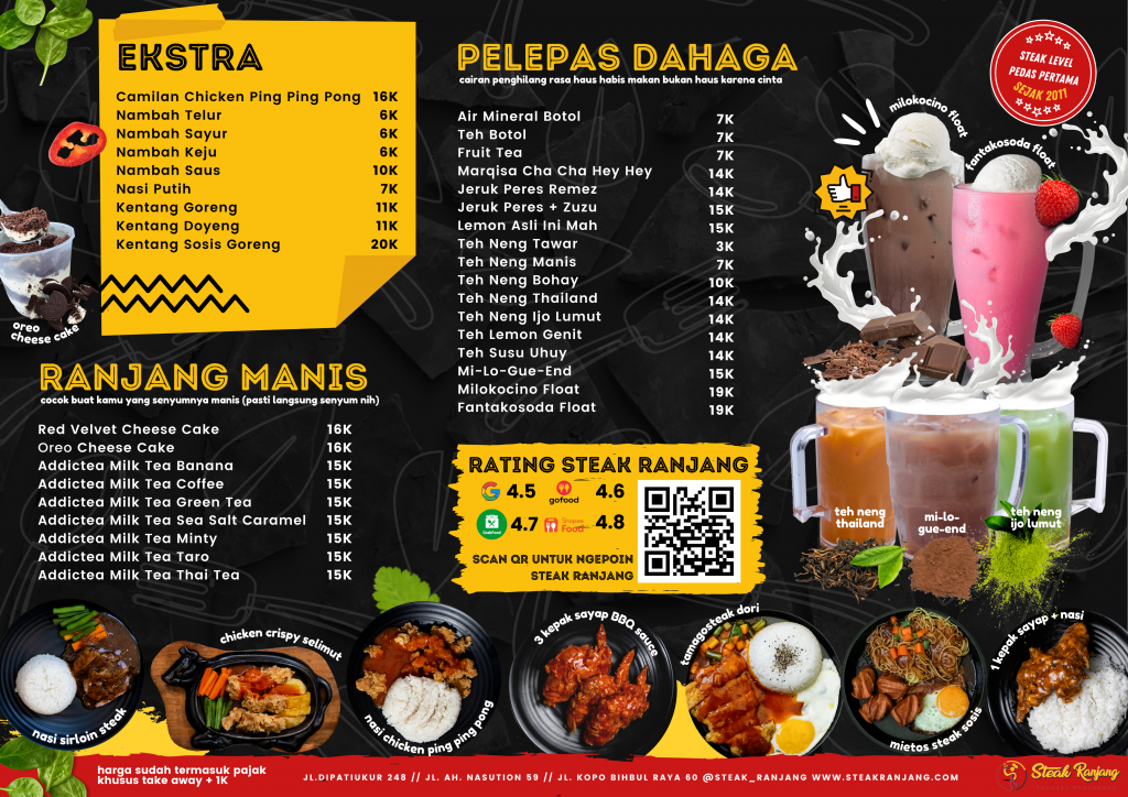 menu sr – Steak Ranjang